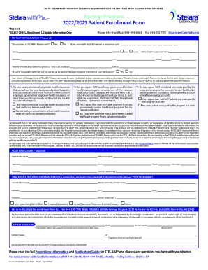 Fillable Online Patient Enrollment Form Page 1 of 2 Fax Email Print ...