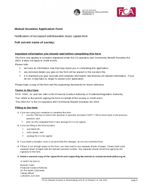 Mutual Societies Application - Change of Name Notes Doc Template ...