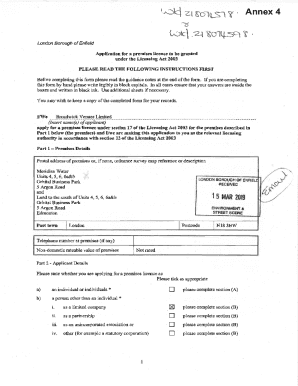 Fillable Online Licensing Act 2003 Guidance on applying for a premises ...