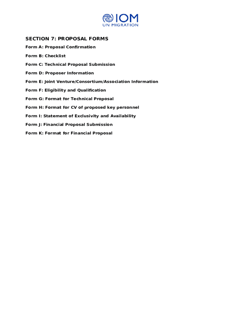 i: financial proposal submission Doc Template | pdfFiller