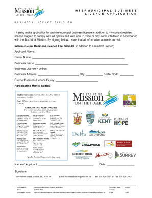 Fillable Online Inter-Municipal-Business-Licence-Application-1. ... Fax ...