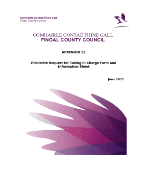 Fillable Online Appendix 5 taking in charge request form. ... Fax Email ...