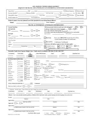 Fillable Online Conference Attendance Expense Claim Form Fax Email ...