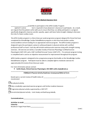 Fillable Online pre-operative medical/cardiac clearance Fax Email Print ...