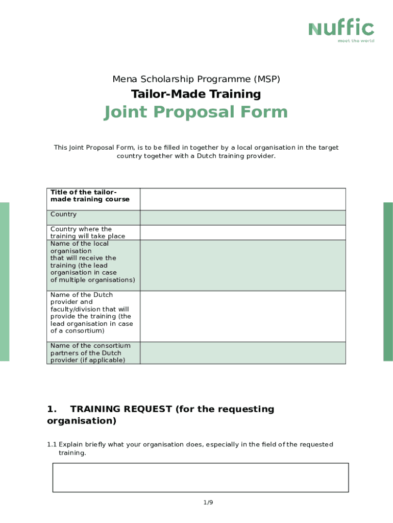 Application : Tailor-Made Group Training (TMT) ... Doc Template | pdfFiller