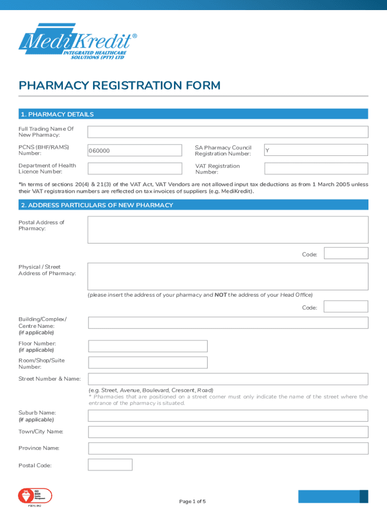 Fillable Online Practice Code Number Application Form: Pharmacy Fax Email Print - pdfFiller