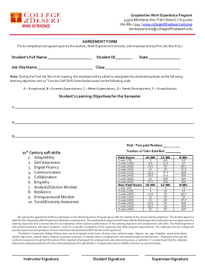 Fillable Online Agreement Form. Agreement Form Fax Email Print - pdfFiller