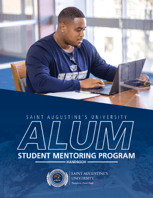 Fillable Online Alumni-Student Mentoring Program Handbook. Alumni-Student Mentoring Program ...