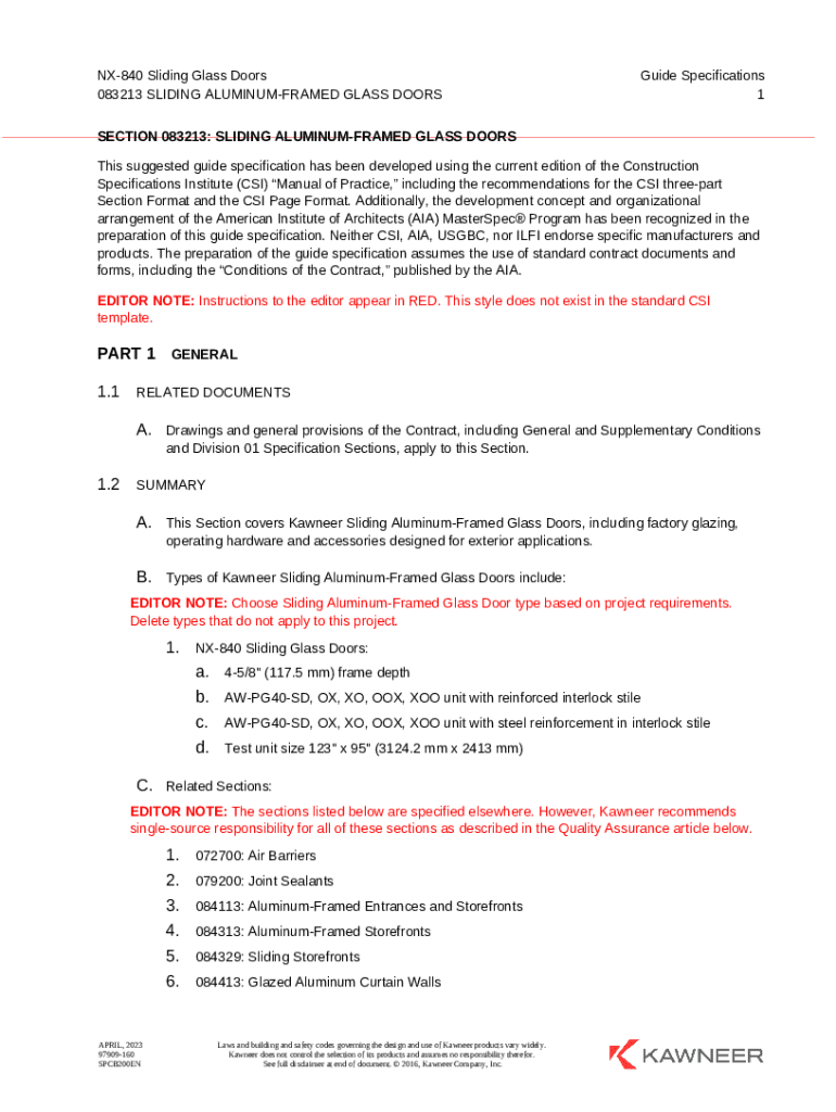Trifab VersaGlaze 451T Framing System Guide ... Doc Template | pdfFiller