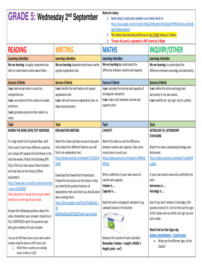 Fillable Online Daily Check In Form Teaching Resources Fax Email Print - pdfFiller