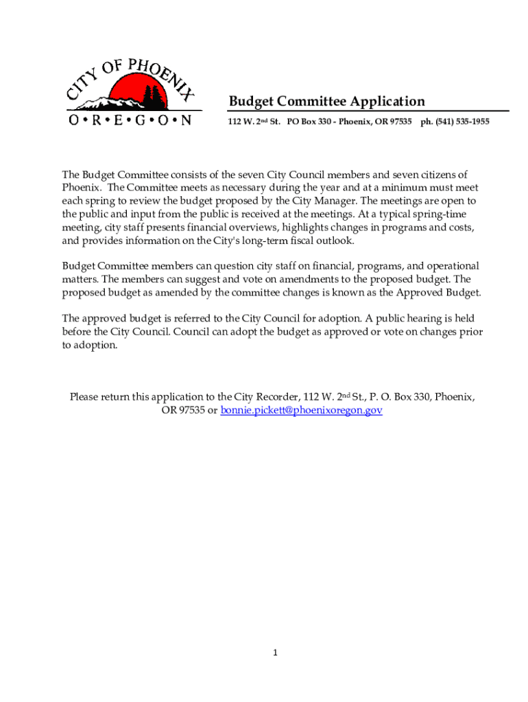 Fillable Online PO Box 330 - Phoenix, OR 97535 Fax Email Print - pdfFiller