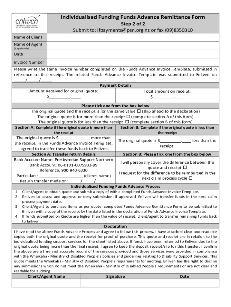 Fillable Online Enliven Northern - Maximising Independence Doc Template ...