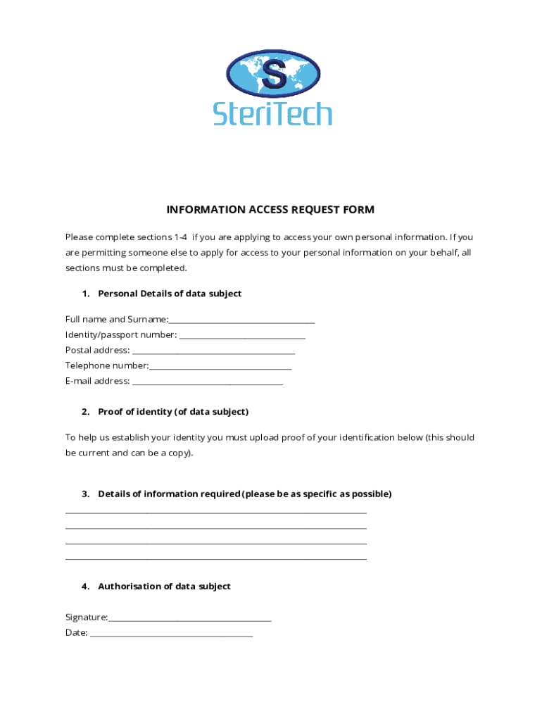 Fillable Online P2202STE001Website Access Request Form.docx Fax Email Print - pdfFiller