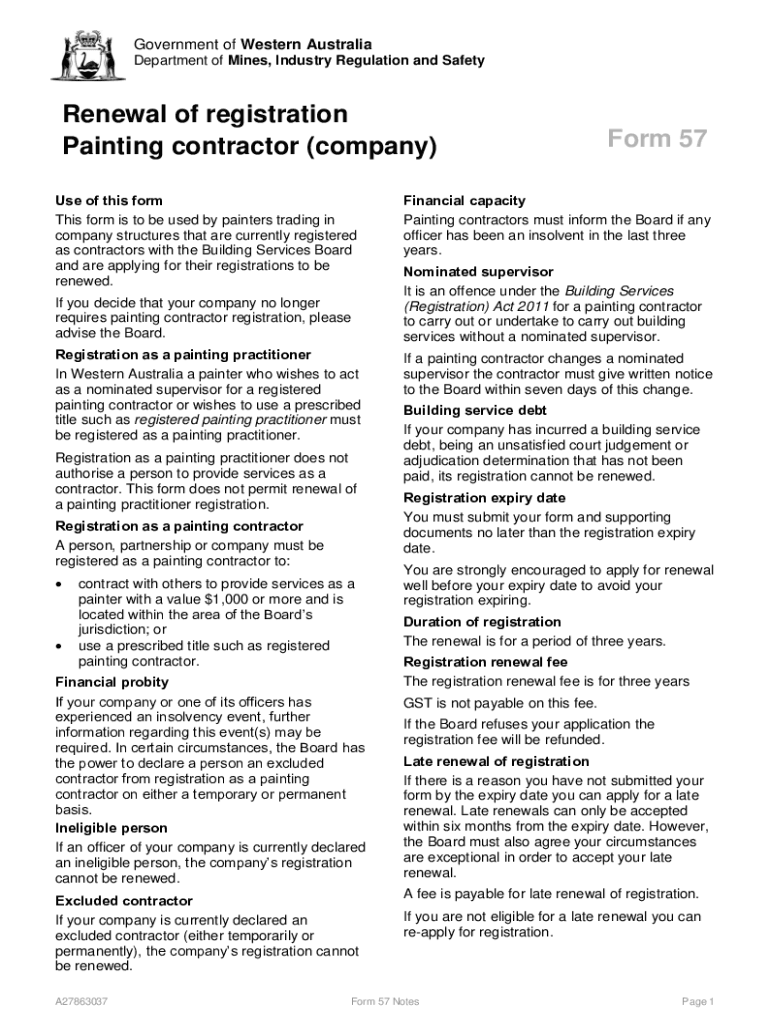 Fillable Online Painter License and Registration Requirements by State ...