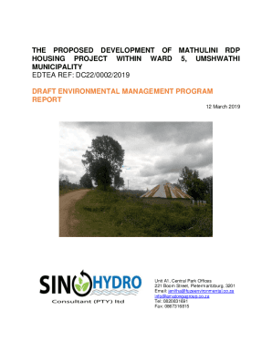 Fillable Online Scoping and Environmental Impact Report (S&EIR) Fax ...