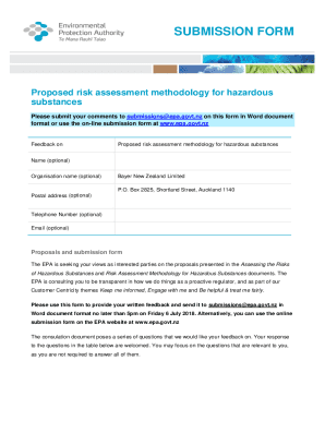 Fillable Online fyi org Risk-Assessment-Methodology-Feedback-Form ...