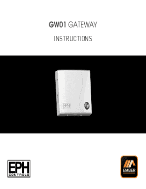 Fillable Online How to pair the EMBER GW01 gateway to the EPH R Series ...
