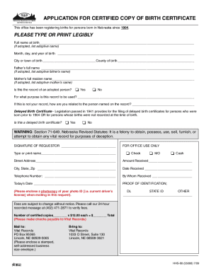Fillable Online Form Hhs 88. Certificate Template Fax Email Print ...