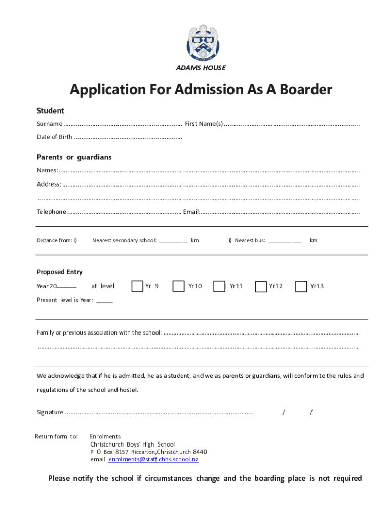 Fillable Online Hotchkiss Admission Inquiry Form Fax Email Print ...