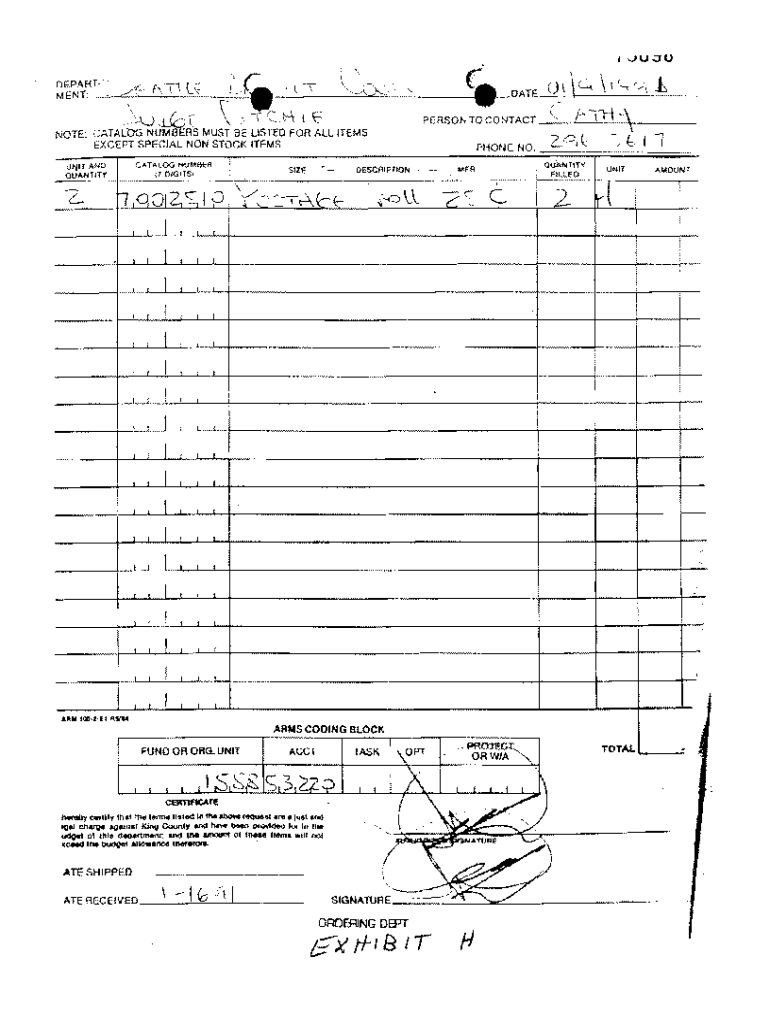 Fillable Online John G. Ritchie Statement of Charges Exhibit H 91-1110 ...