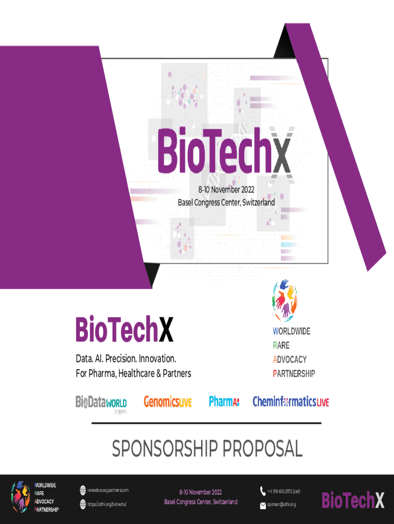 Fillable Online BioTechX: Data. AI. Precision. Innovation. For Pharma, ... Fax Email Print ...