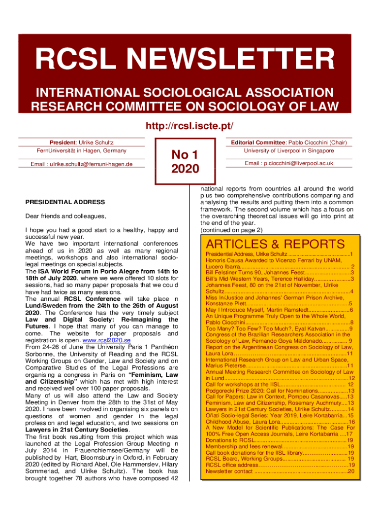 Fillable Online f-origin hypotheses RCSL NEWSLETTER Fax Email Print ...