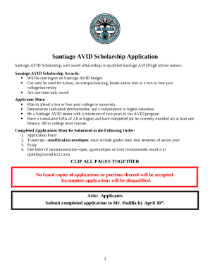 Benefits of AVID - Santiago High School Doc Template | pdfFiller