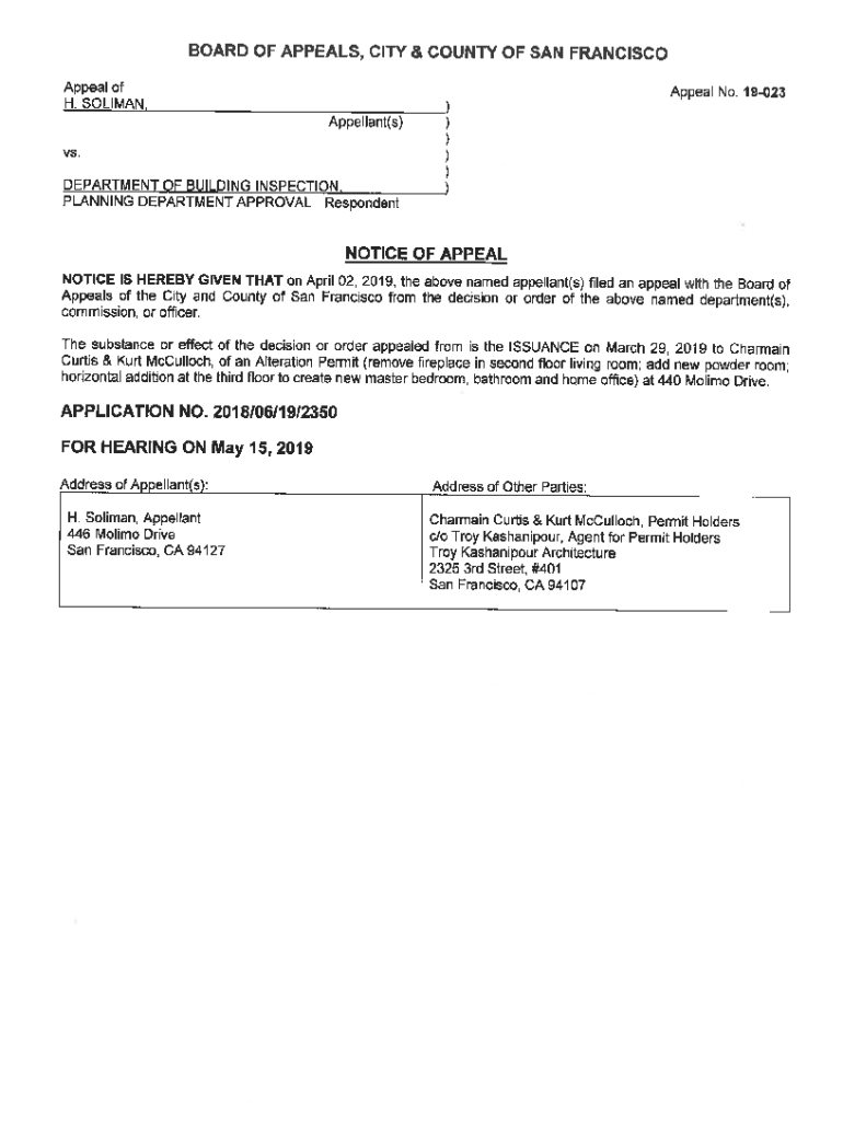 Fillable Online preliminary statement of appeal Fax Email Print - pdfFiller