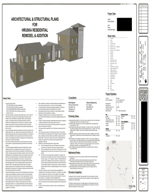 Fillable Online ARCHITECTURAL & STRUCTURAL PLANS Fax Email Print - pdfFiller