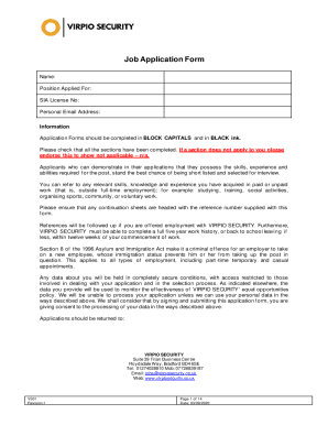 Fillable Online Private Patrol Operator - Application For License Fax ...