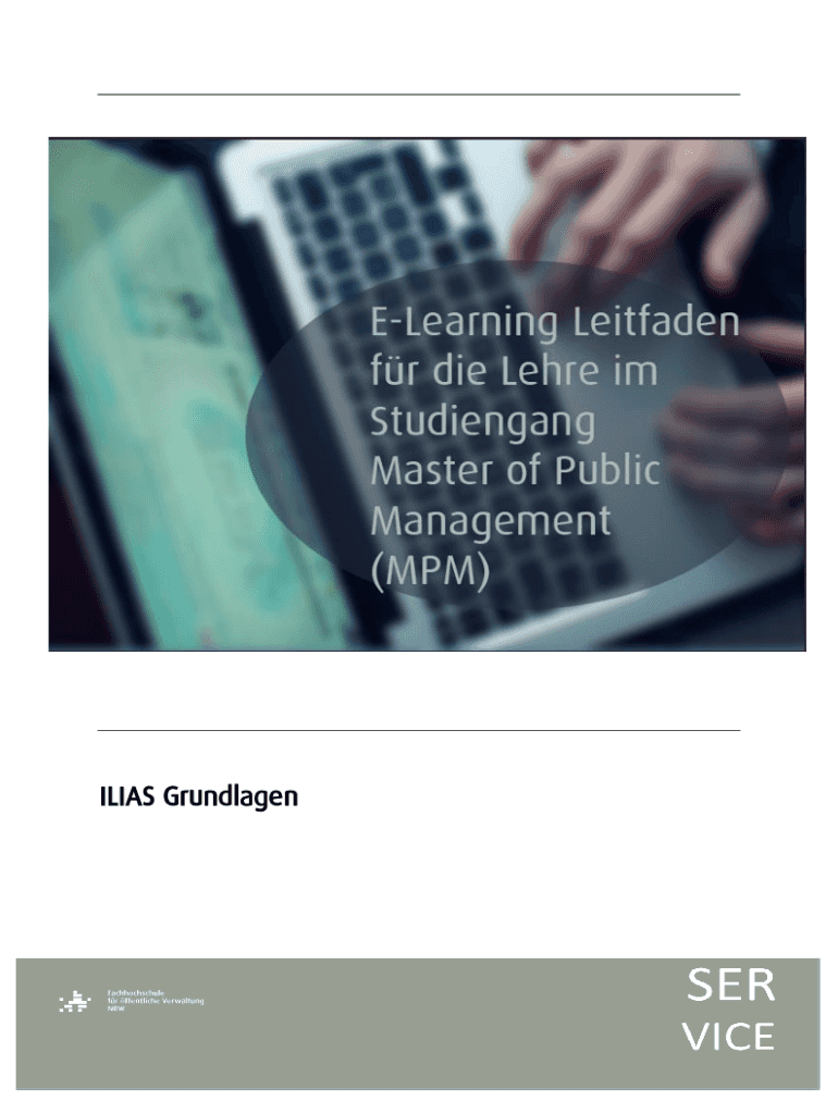 Ausfüllbar Online ILIAS Grundlagen SER 1 - PDF Free Download Fax Email Drucken - pdfFiller
