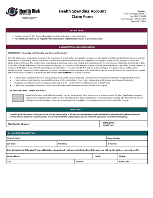 Fillable Online Extended Health and HSA Claim Form. ... Fax Email Print ...