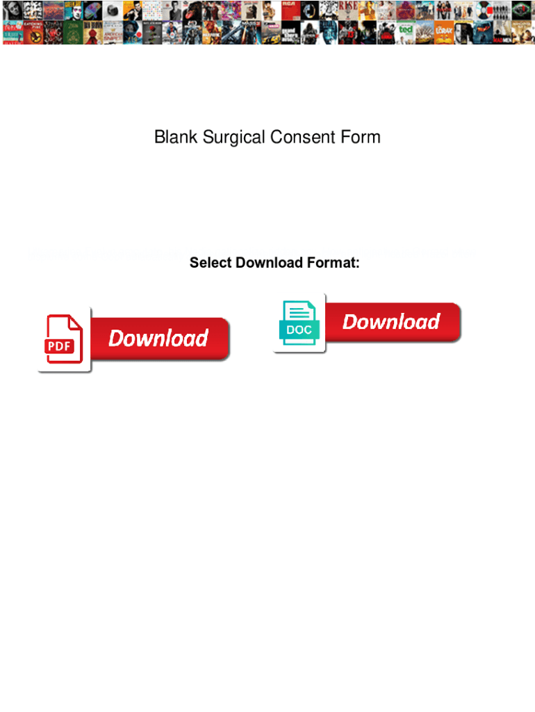 Fillable Online Blank Surgical Consent Form. Blank Surgical Consent Form etype Fax Email Print ...
