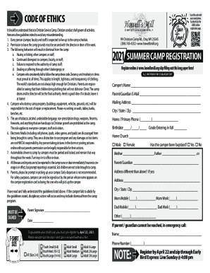 Fillable Online Does Your Church Have A Code of Ethics And Conduct ...