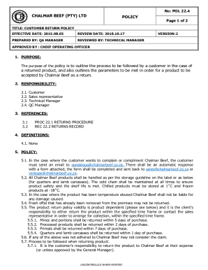 Fillable Online Master SOP Template Fax Email Print - pdfFiller