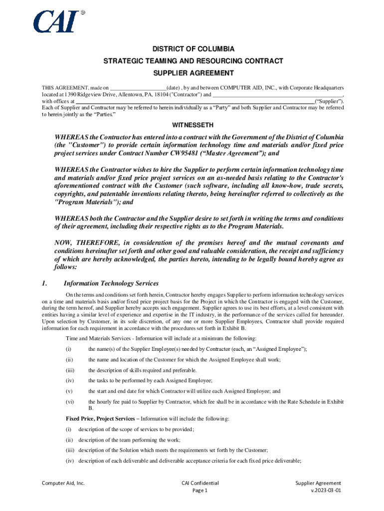 Fillable Online Letter to CBE Community Regarding Award of OCTO's ...