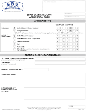 Fillable Online super saver account application form Fax Email Print ...