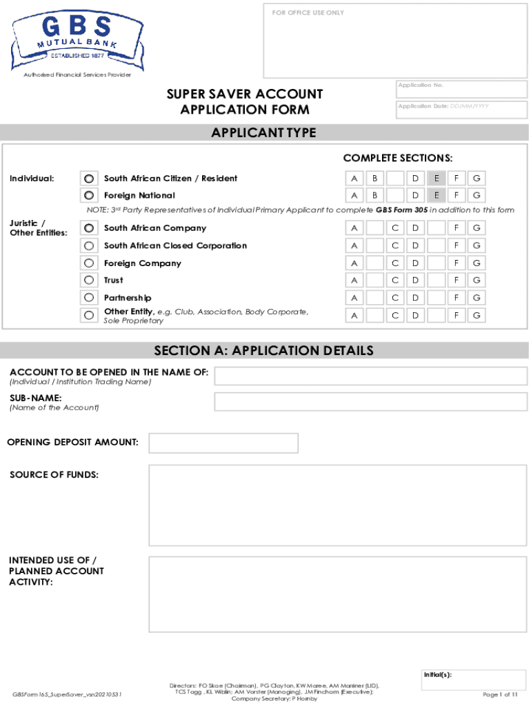 Fillable Online super saver account application form Fax Email Print ...