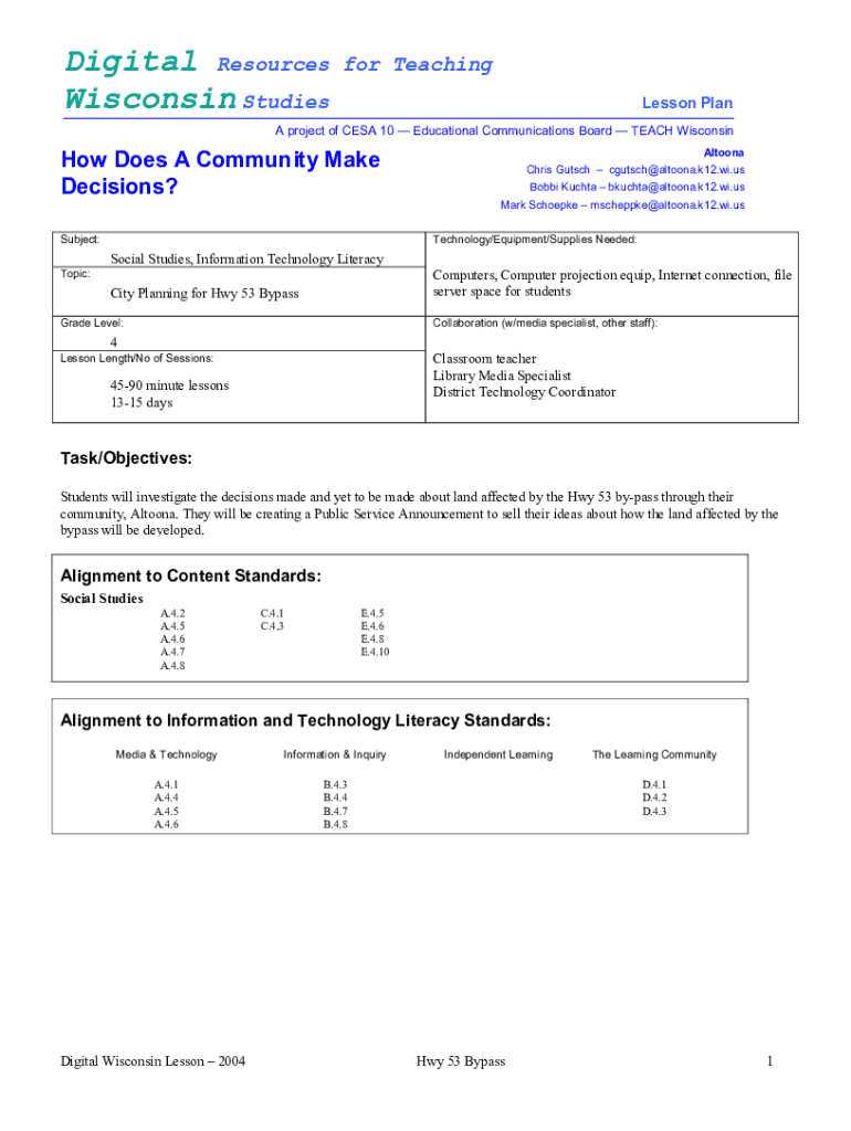 Fillable Online Technology Integrated Lesson Plan Template Fax Email ...