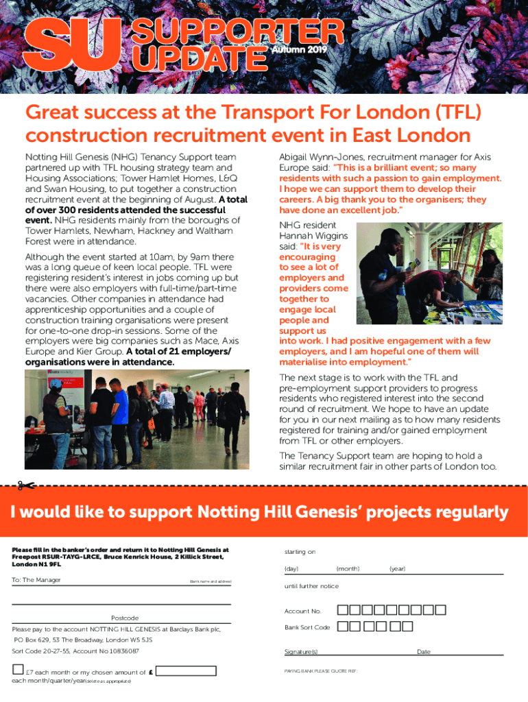 Fillable Online TfL role will help create much-needed new homes Fax ...