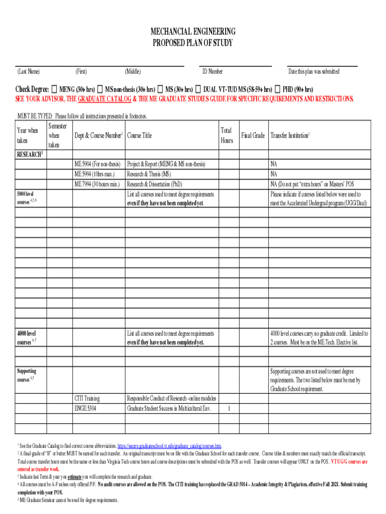 Fillable Online Forms and Policies - Mechanical Engineering Fax Email ...