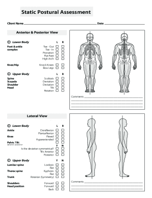 Fillable Online The 2 types of postural assessments and why they are ...