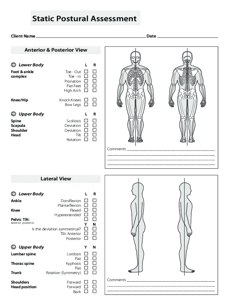 Fillable Online The 2 types of postural assessments and why they are ...