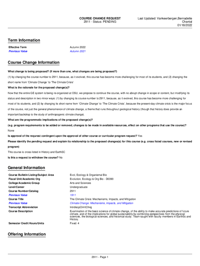 Fillable Online New Course Request Form - ASCnet - The Ohio State ...