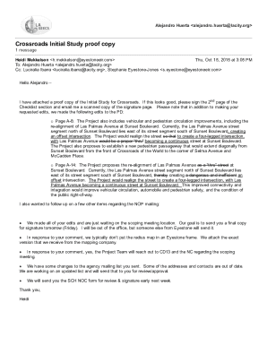 Fillable Online Crossroads Initial Study proof copy - Los Angeles City Planning Fax Email Print ...