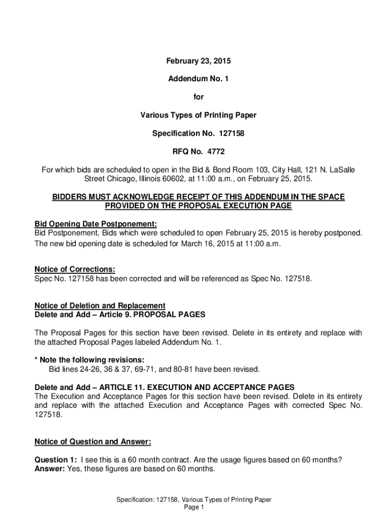 Fillable Online request for proposal (rfp) for printing and delivery of ...