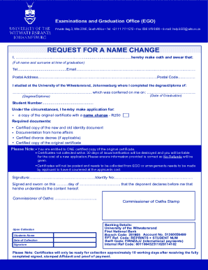 Fillable Online Stay connected to Wits University and your fellow ...