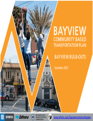 Fillable Online Bayview Community Based Transportation Plan Fax Email Print - pdfFiller