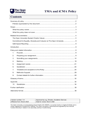 Fillable Online exam.pdf - Exam Policy Contents Summary of policy . 2 ...