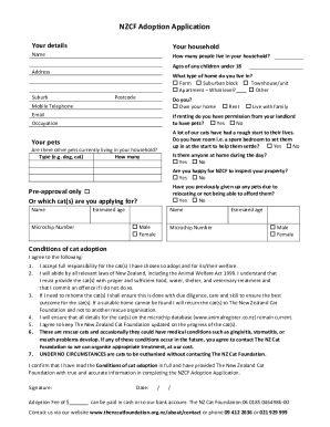 Fillable Online Adoption Application Form V2.docx Fax Email Print ...
